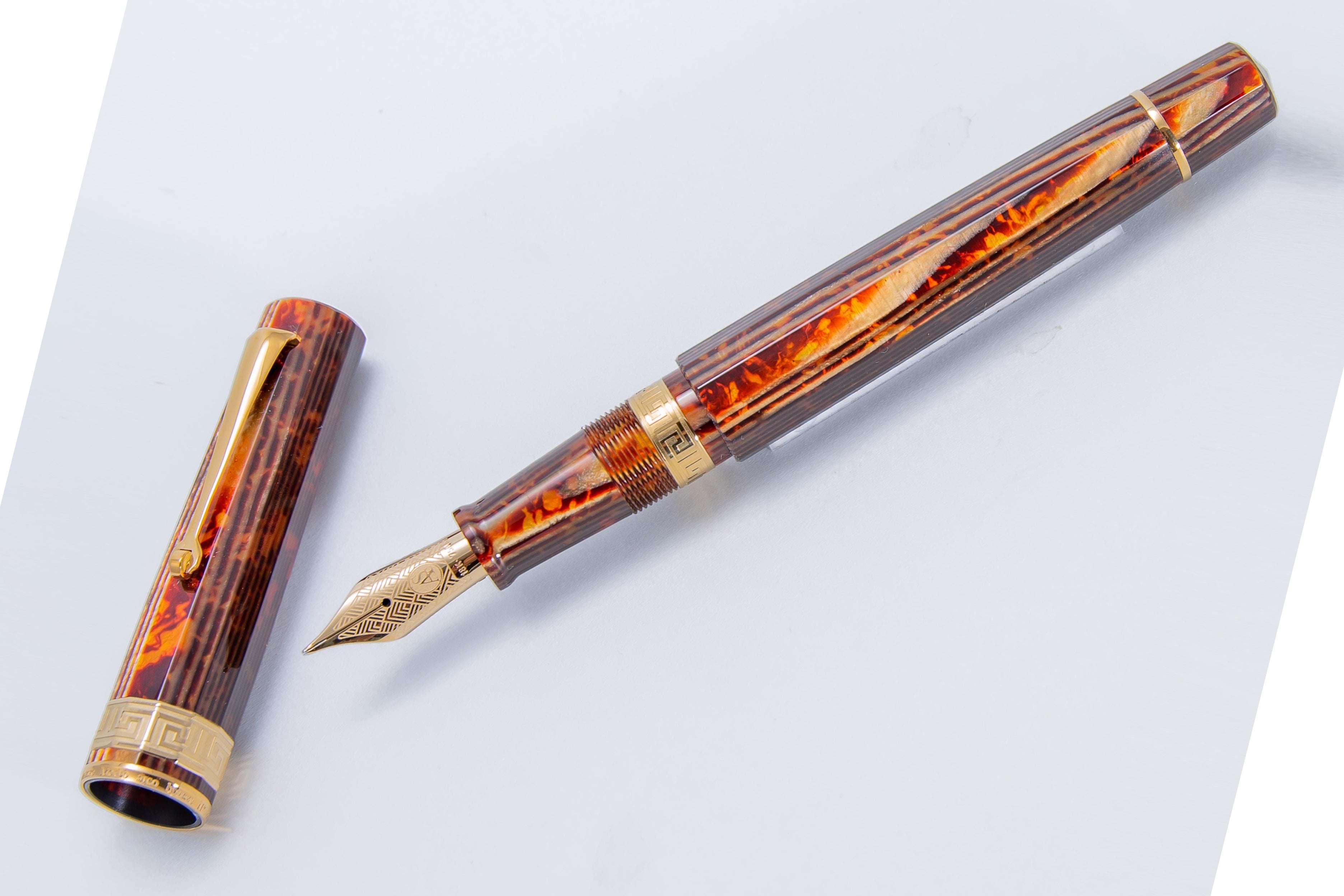 OMAS Paragon Arco Fountain Pen - Bronze - Galen Leather