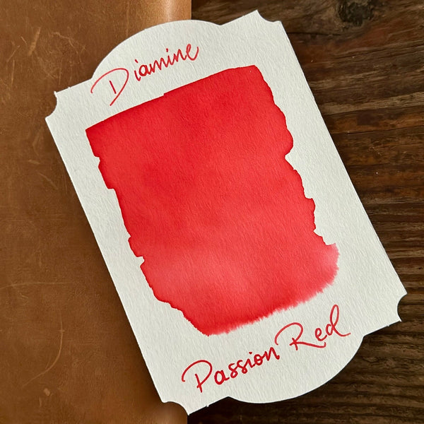 Diamine Passion Red - 30ml Bottled Ink | Galen Leather