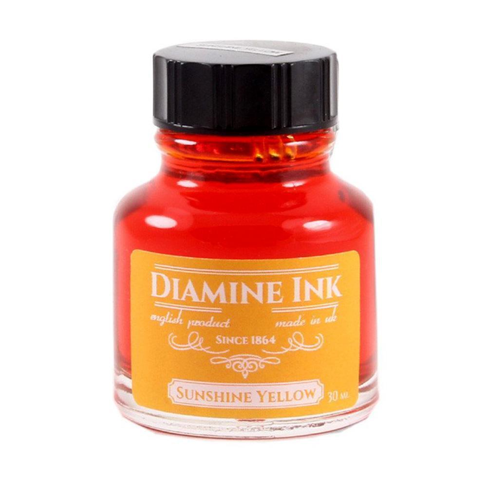 Diamine Sunshine Yellow - 30ml Bottled Ink | Galen Leather