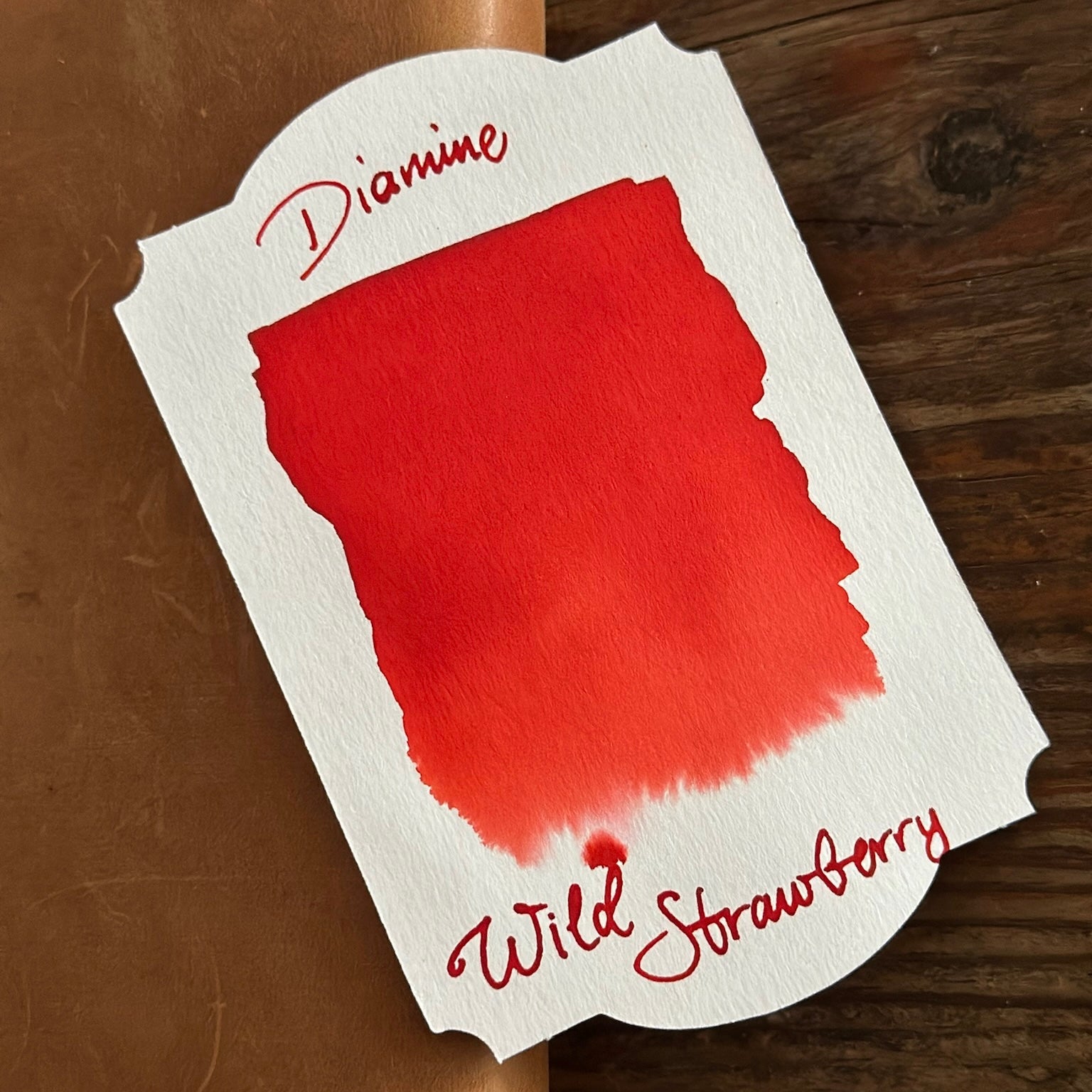 Diamine Wild Strawberry - 30ml Bottled Ink | Galen Leather