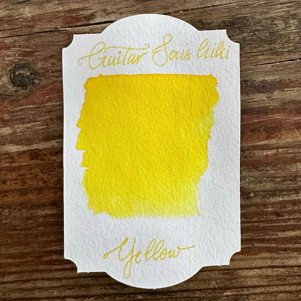 Guitar Saishiki Fountain Pen Ink - Yellow - Galen Leather