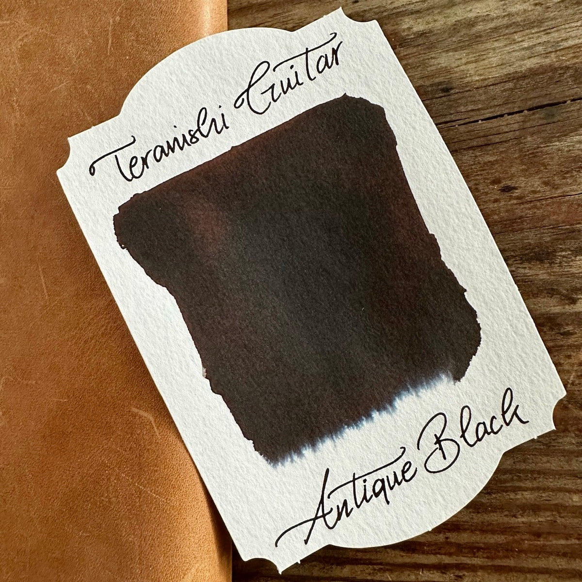 Teranishi Guitar Taisho Roman Haikara Ink - Antique Black - Galen Leather