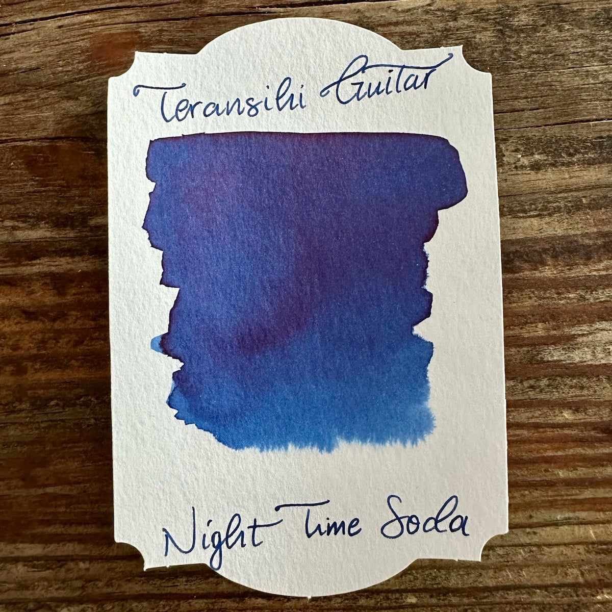 Teranishi Guitar Taisho Roman Haikara Ink - Night Time Soda - Galen Leather