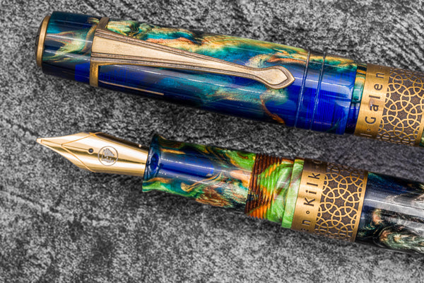 Kilk Galen SE Celestial Fountain Pen - Ocean Cenote | Galen Leather