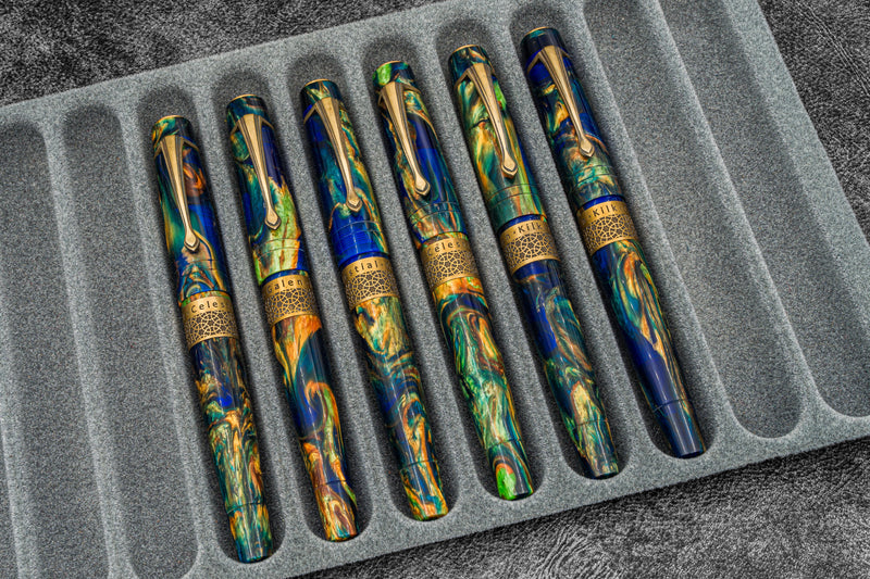 Kilk Galen SE Celestial Fountain Pen - Ocean Cenote | Galen Leather