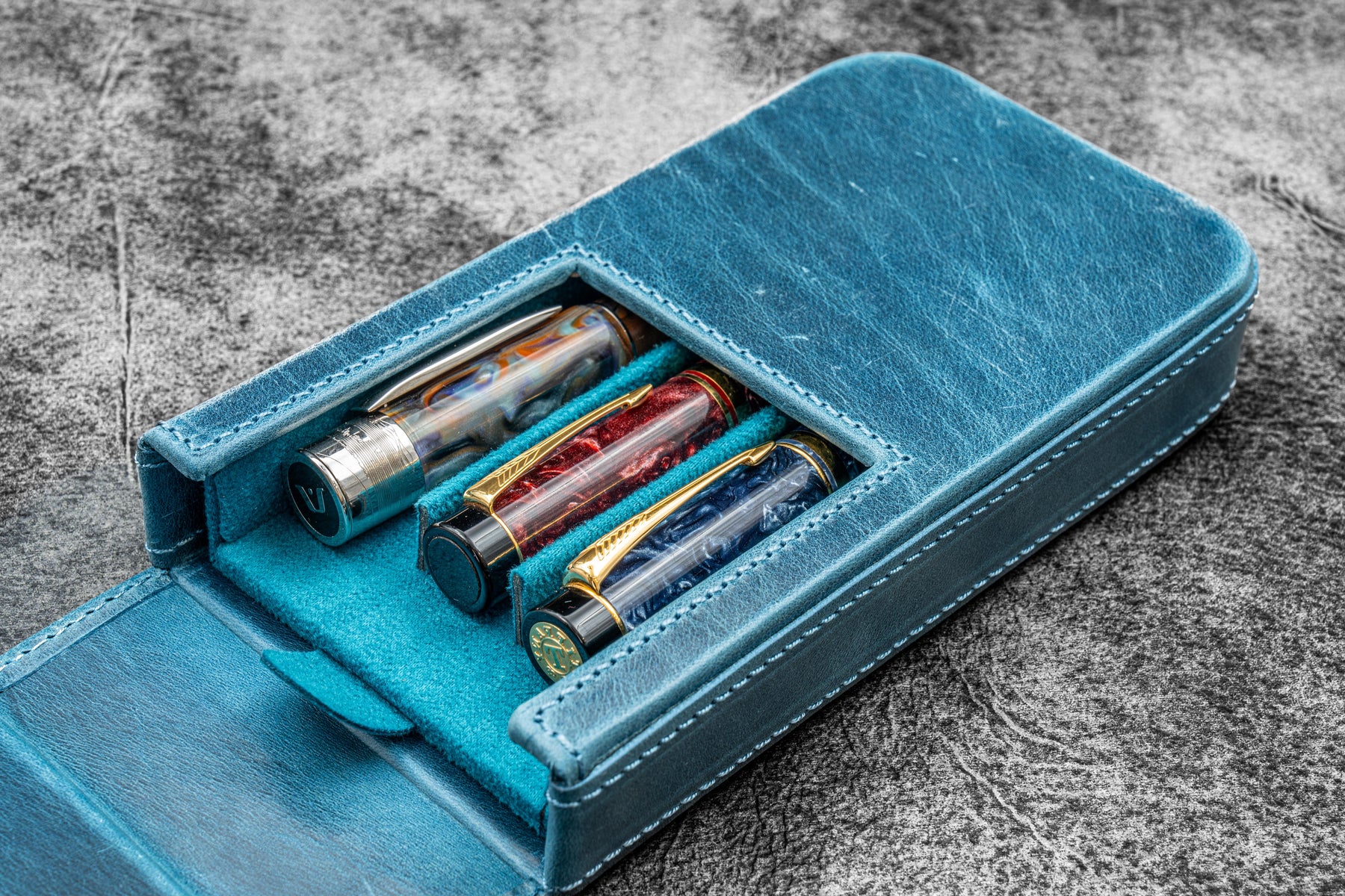 Ocean Blue Leather Goods - Galen Leather