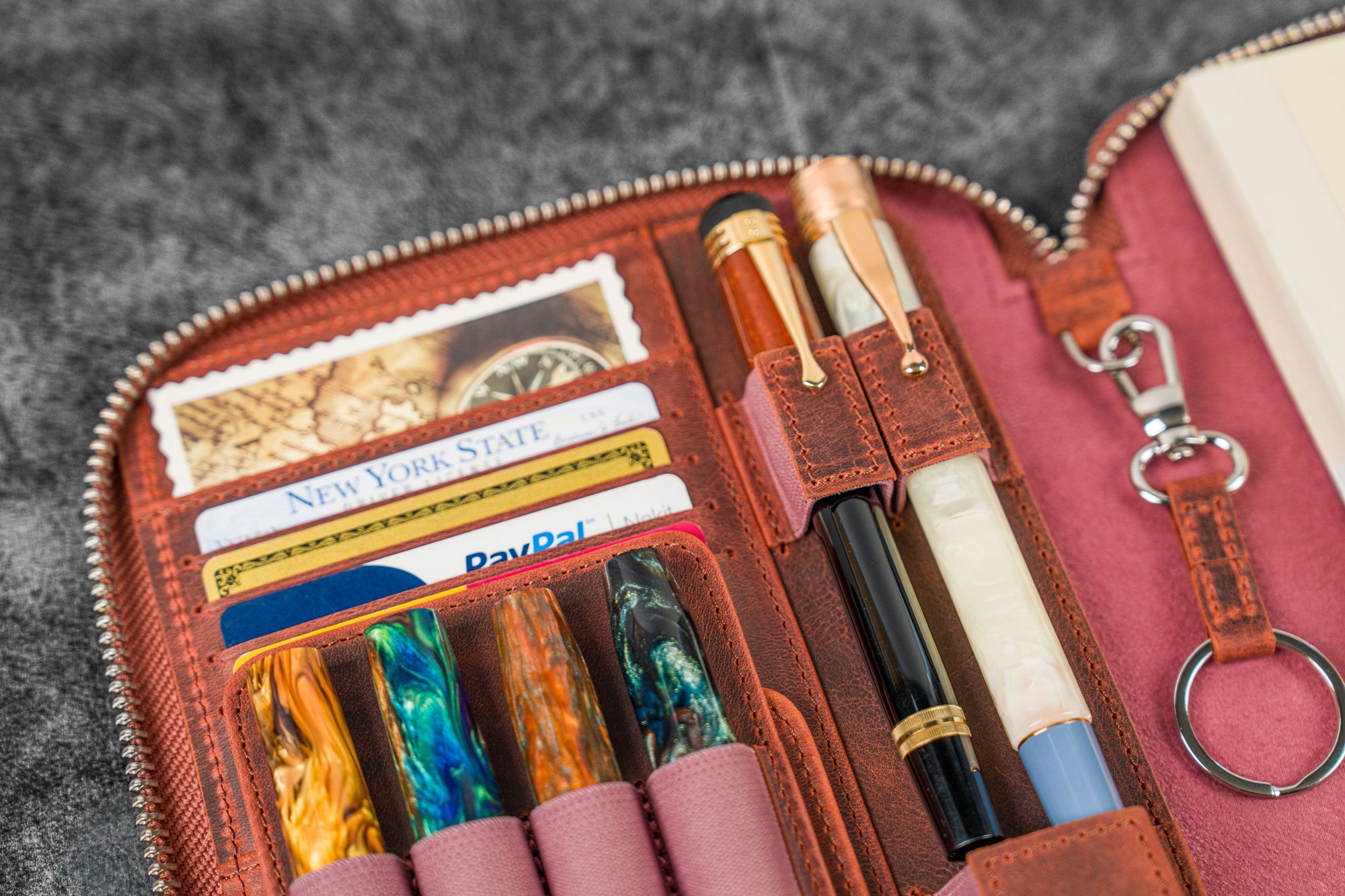 A5 Leather Notebook Cover For iPad Mini - Galen Leather