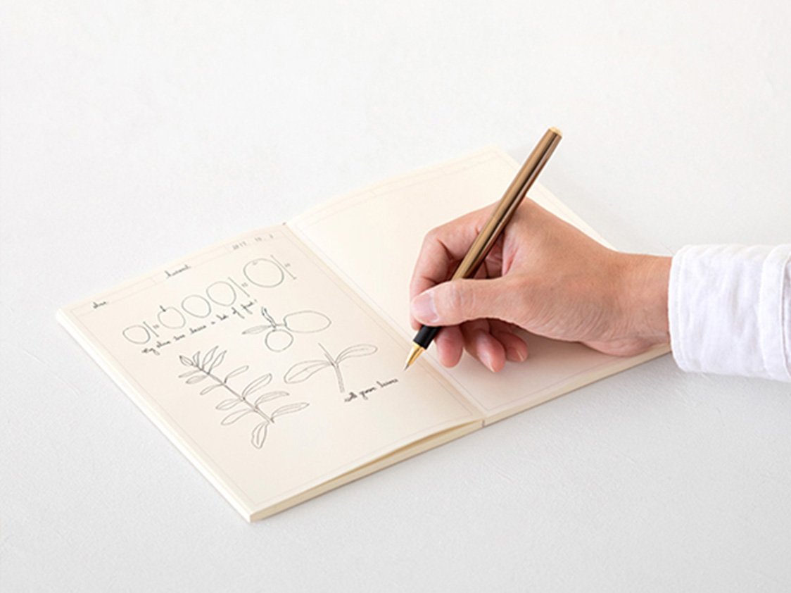 Midori MD Notebook Journal A5 Frame - 192 Pages - Galen Leather