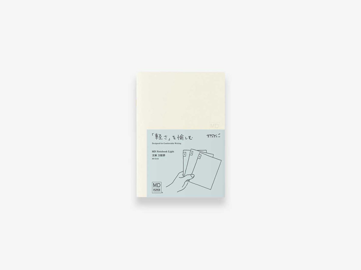 Midori MD Notebook Light A6 Grid 3-pack - Galen Leather