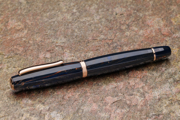SCRIBO FEEL Ebonite Fountain Pen - Blu Califfo - Galen Leather