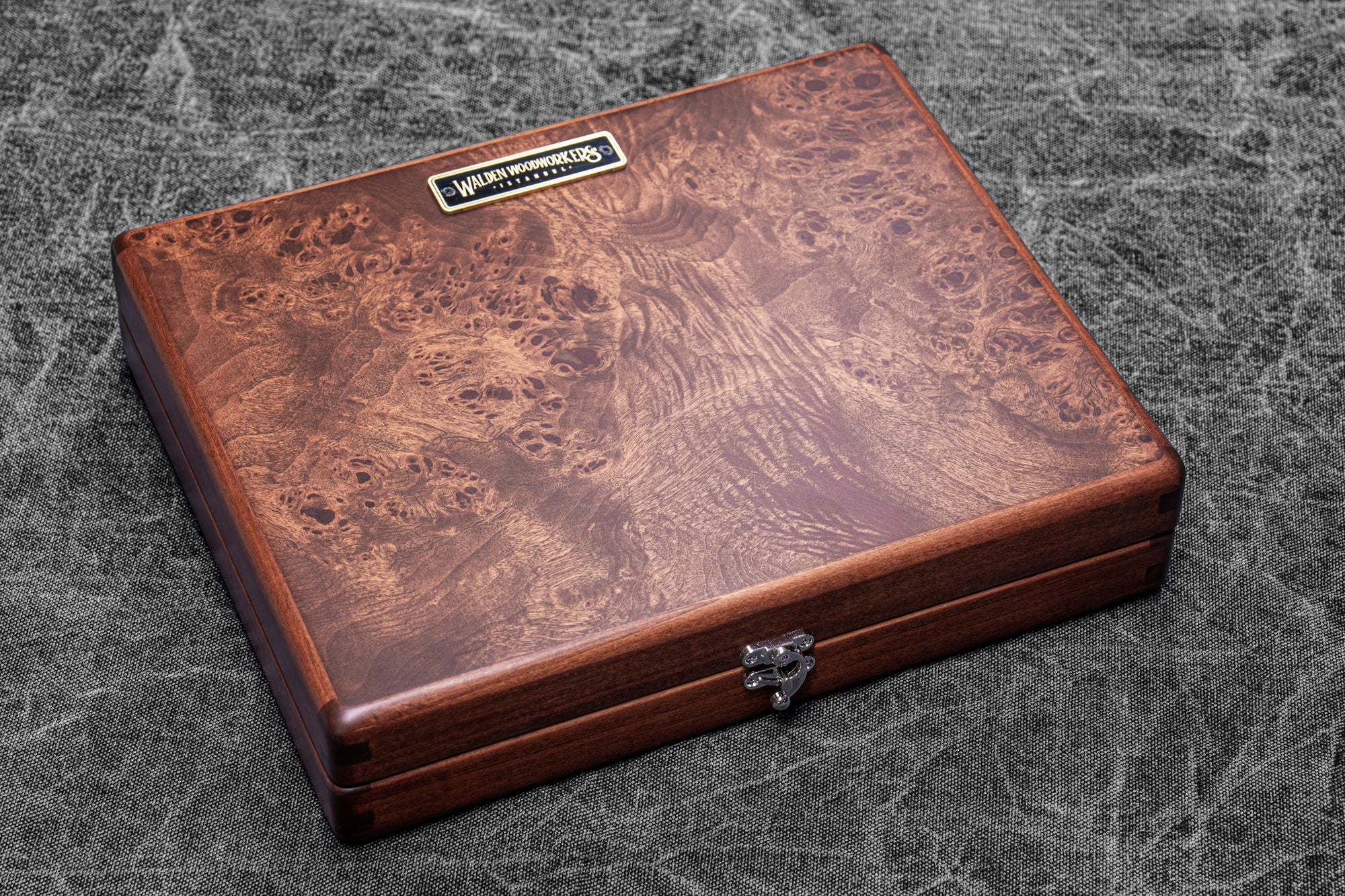 The Writing Box Burl Wood Special Edition - Galen Leather