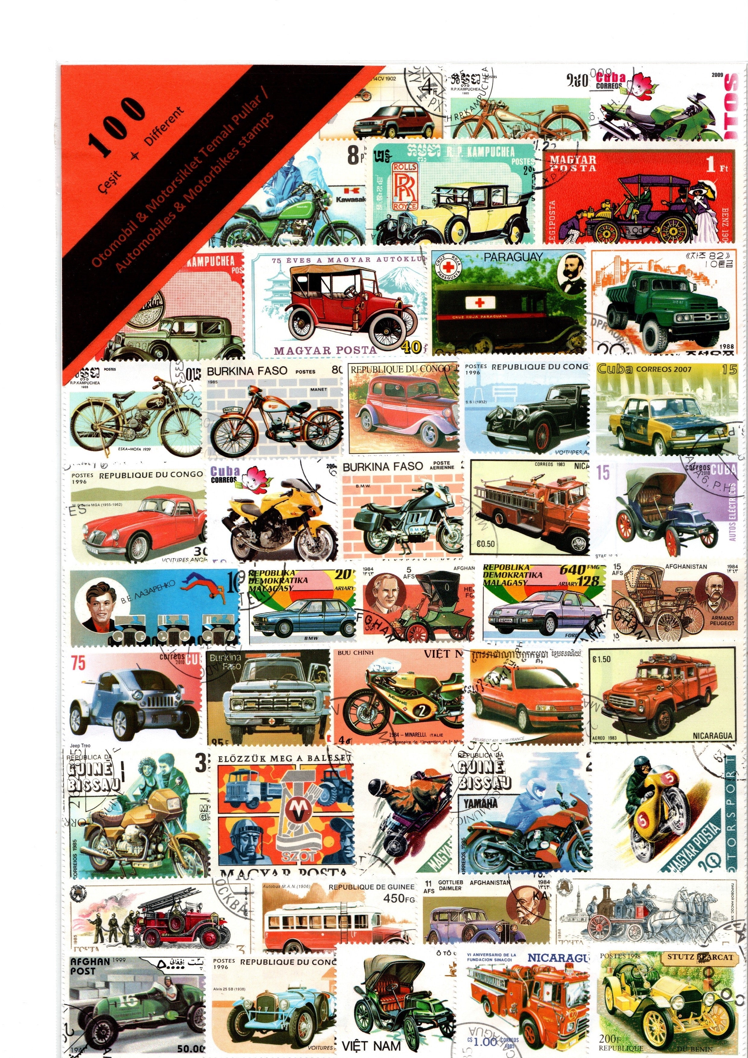 Authentic Vintage Postage Stamps - Galen Leather