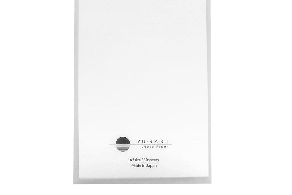 A5 Yu-Sari Quick-Dry Loose Paper - Blank, 30 Sheets | Galen Leather