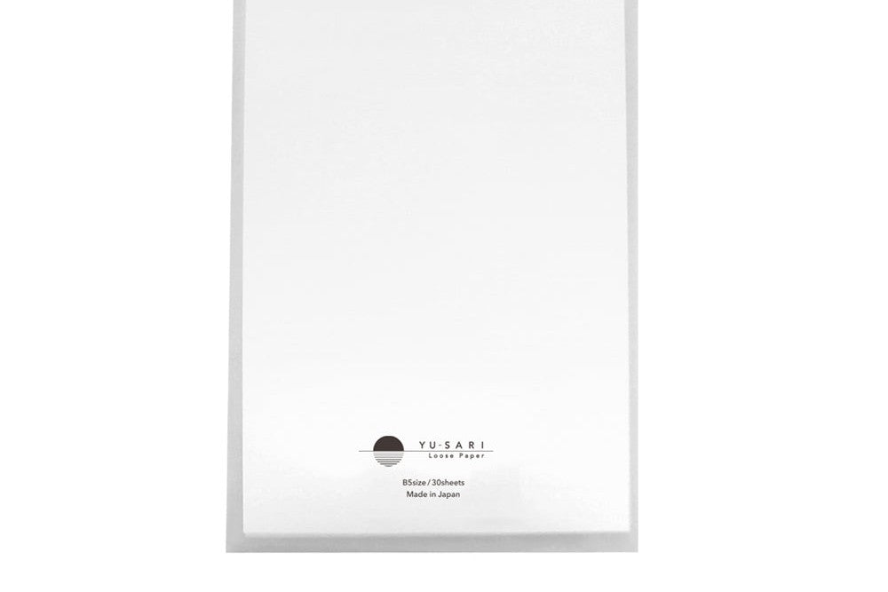 B5 Yu-Sari Quick-Dry Loose Paper - Blank, 30 Sheets | Galen Leather