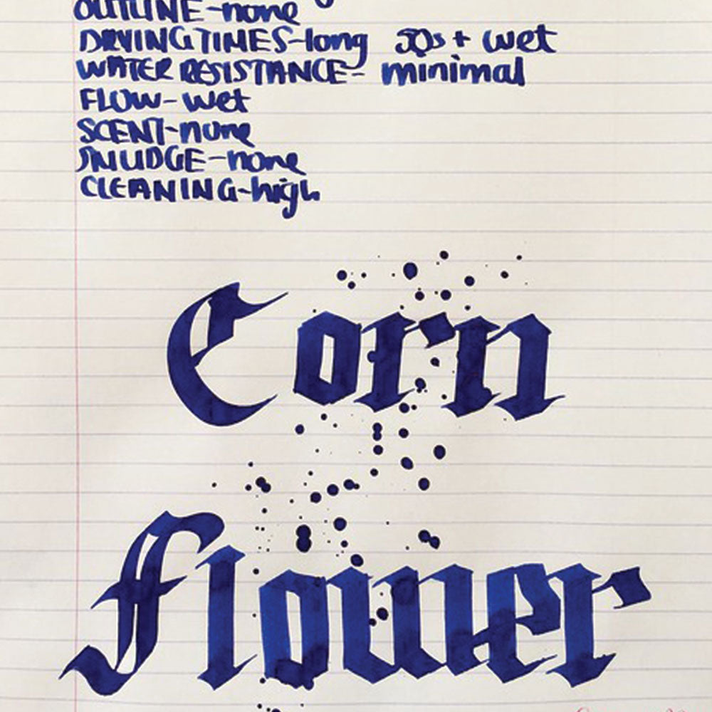 Diamine Flower Cornflower Fountain Pen Ink - Galen Leather