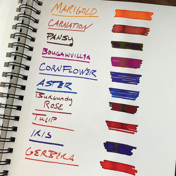 Diamine Flower Aster Fountain Pen Ink - Galen Leather