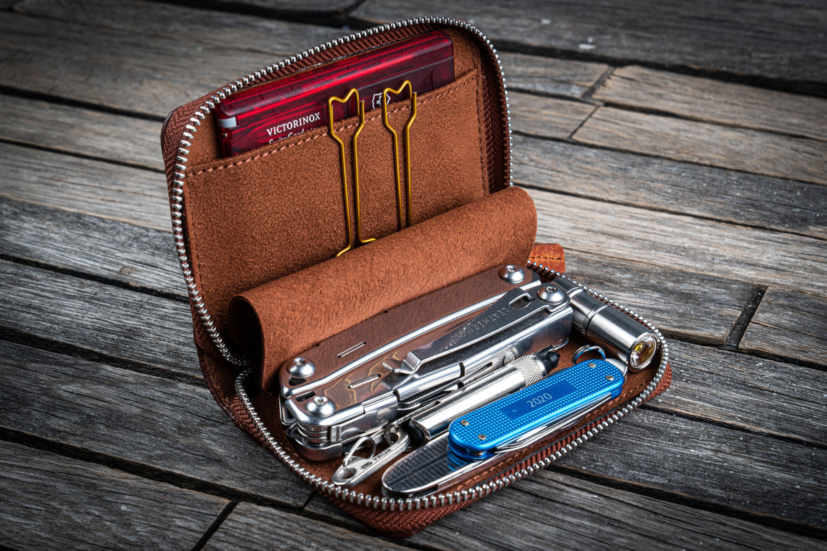 Leather EDC Wallets - Minimal Everyday Carrying Essentials Case - Galen ...