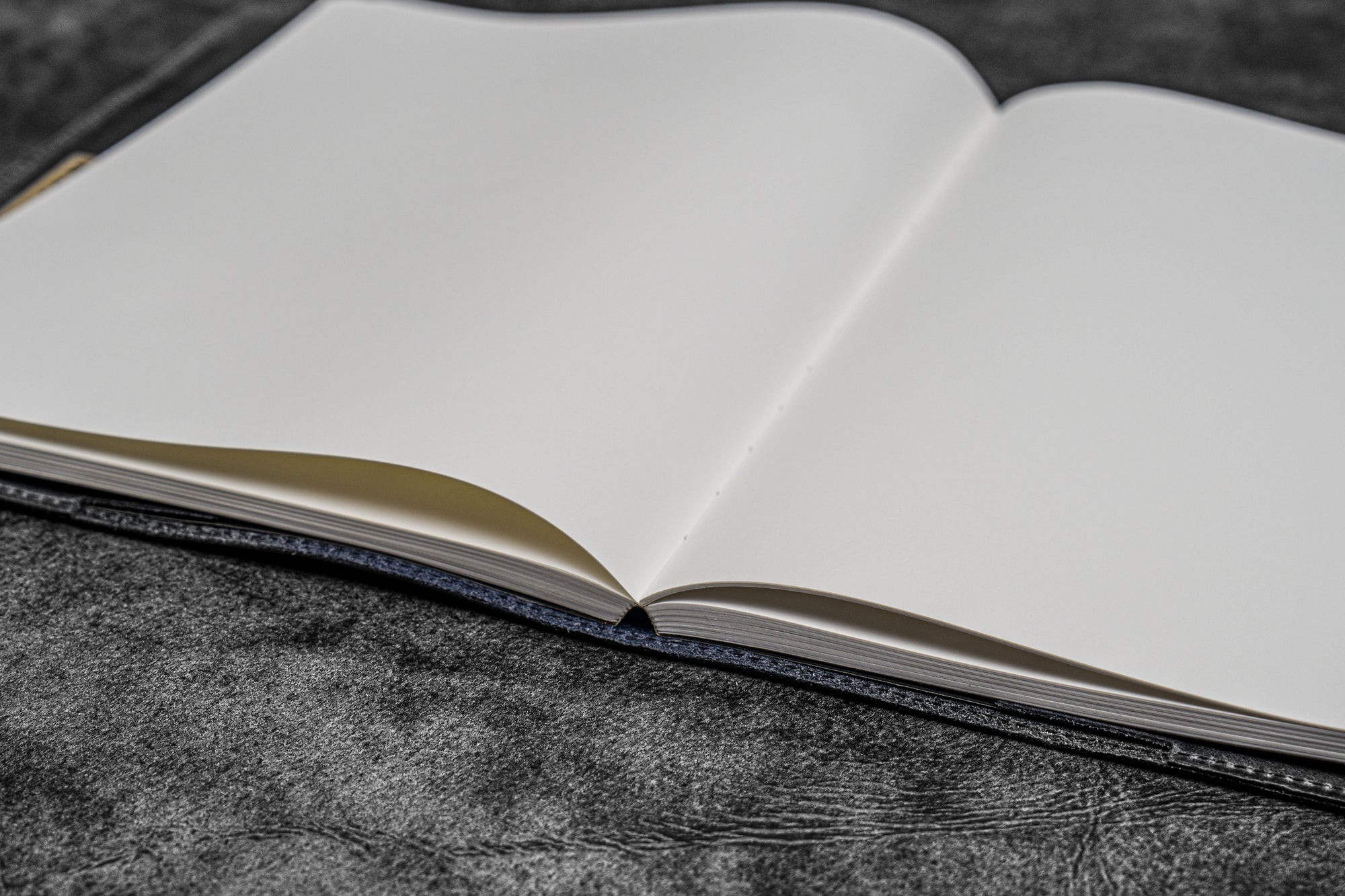 Leather Slim B5 Notebook / Planner Cover - Navy Blue | Galen Leather