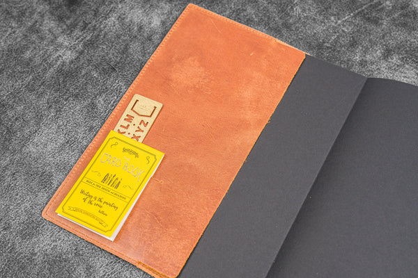 Leather Slim B5 Notebook / Planner Cover - Tan | Galen Leather