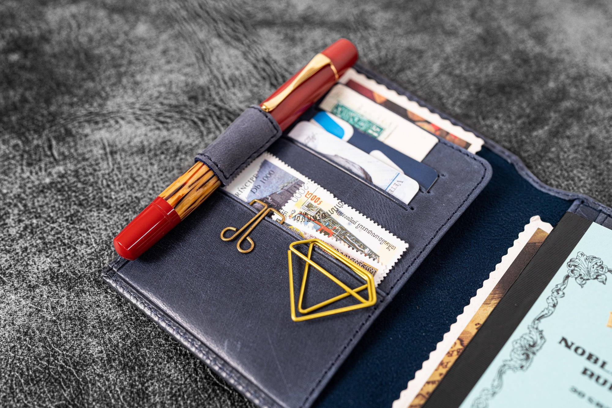 Handmade Leather Wallet Insert - Regular Size - Crazy Horse Brown ...