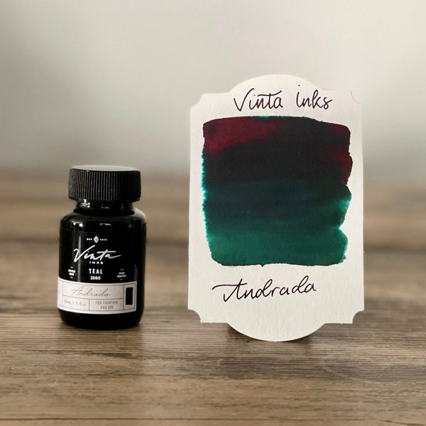 Vinta Teal Andrada 1898 Ink - Galen Leather