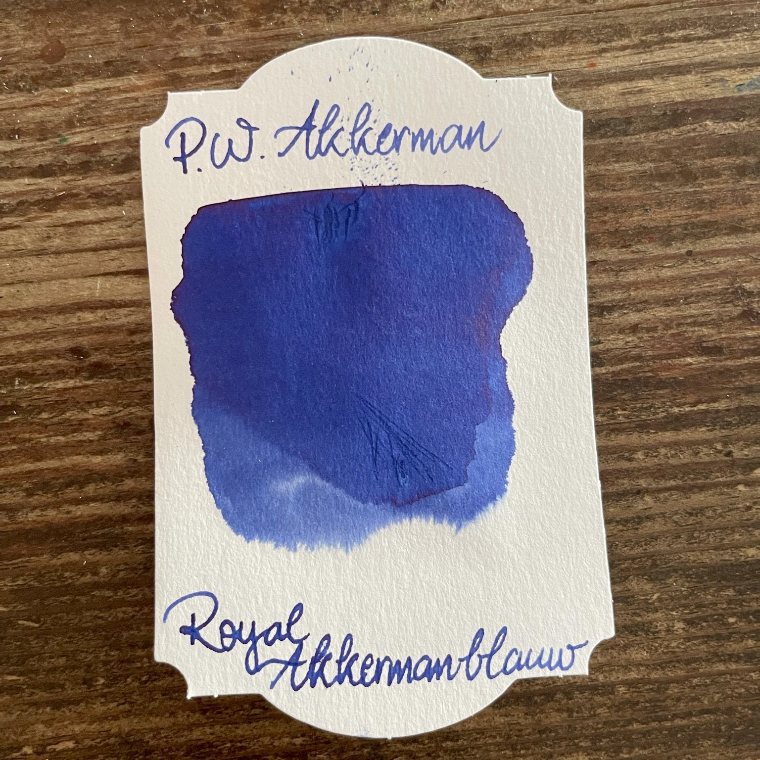 Akkerman 00 Royal Akkerman Blauw Fountain Pen Ink - Galen Leather