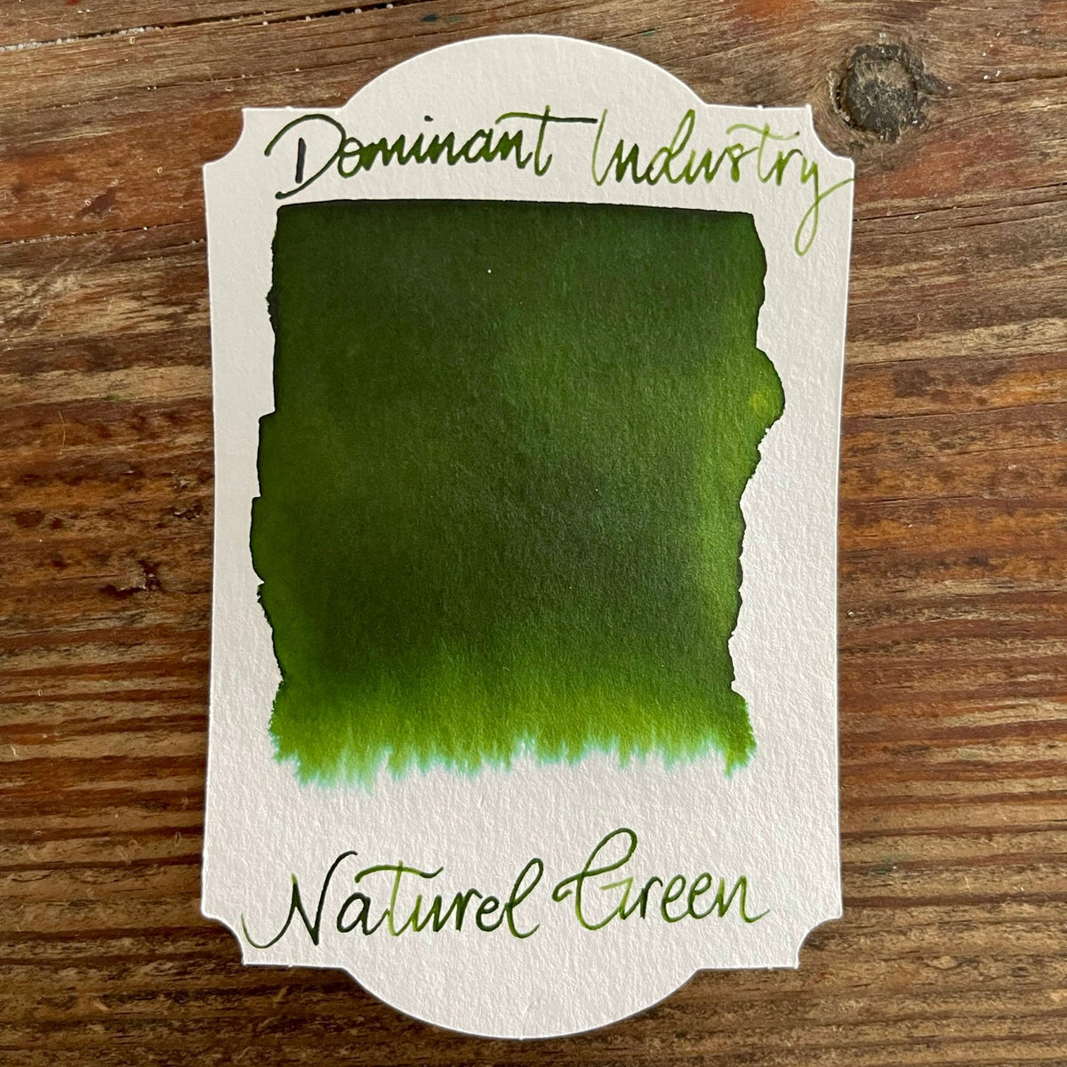 Dominant Industry Fountain Pen Ink - Natural Green - Galen Leather