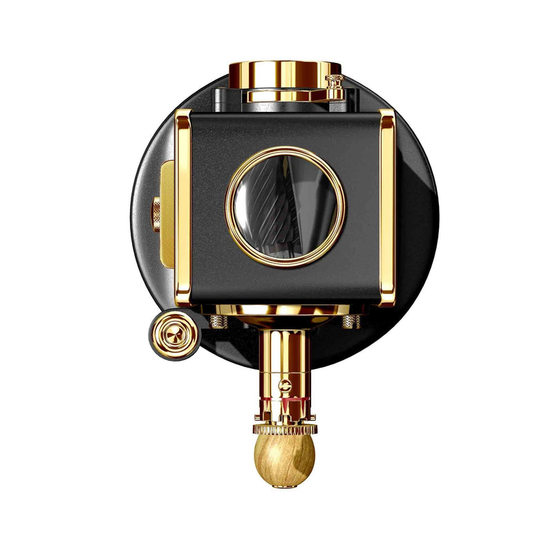 El Casco Desk Pencil Sharpener - Gold and Black - Galen Leather