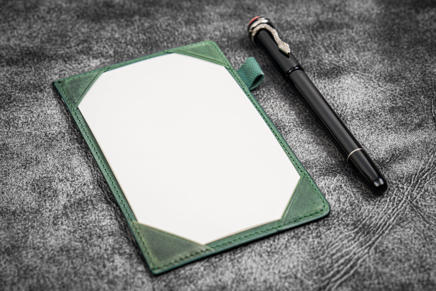 Leather Pocket Jotters - With Fountain Pen Paper - Galen Leather