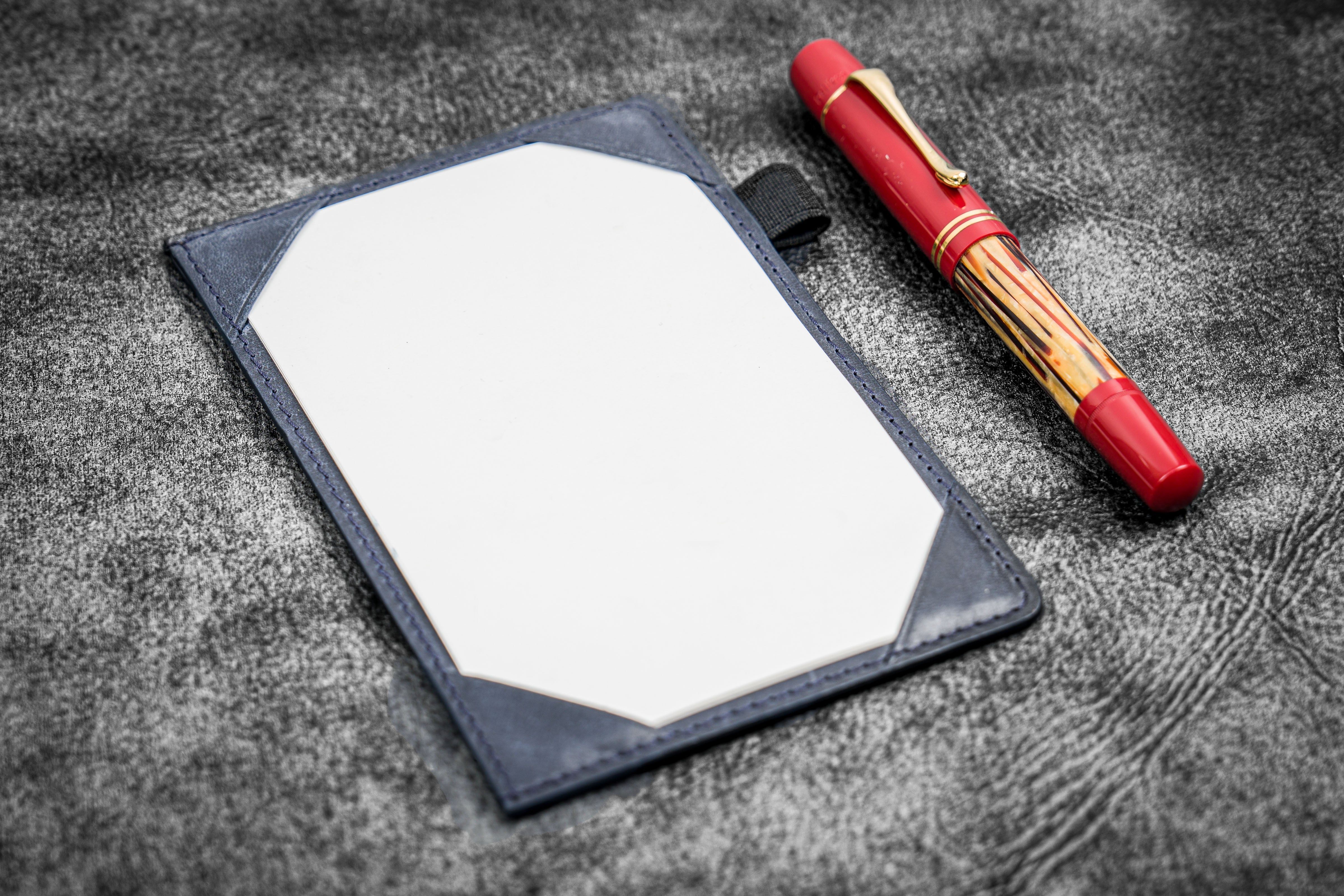 Leather Pocket Jotters - With Fountain Pen Paper - Galen Leather