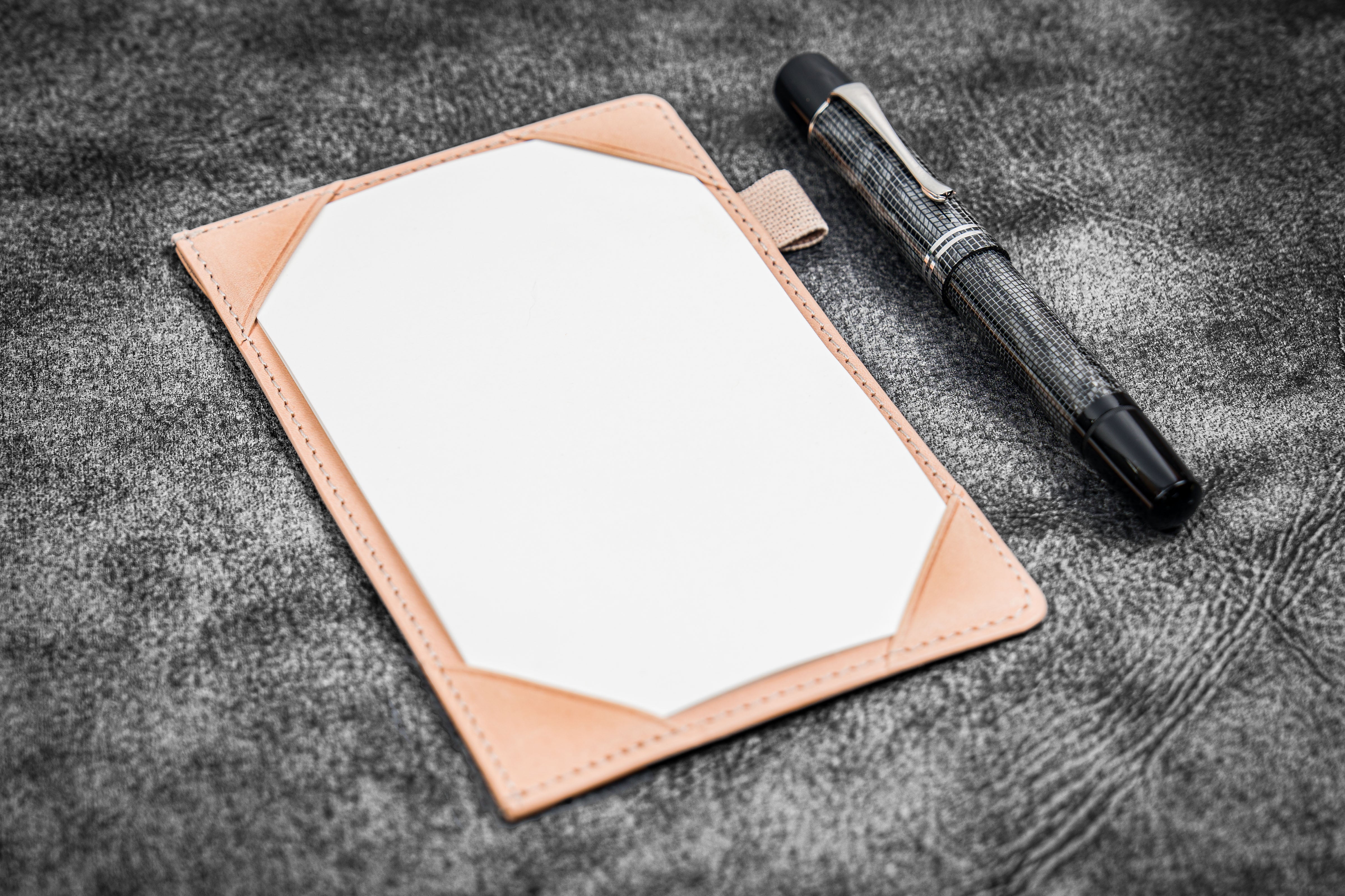 Leather Pocket Jotters - With Fountain Pen Paper - Galen Leather