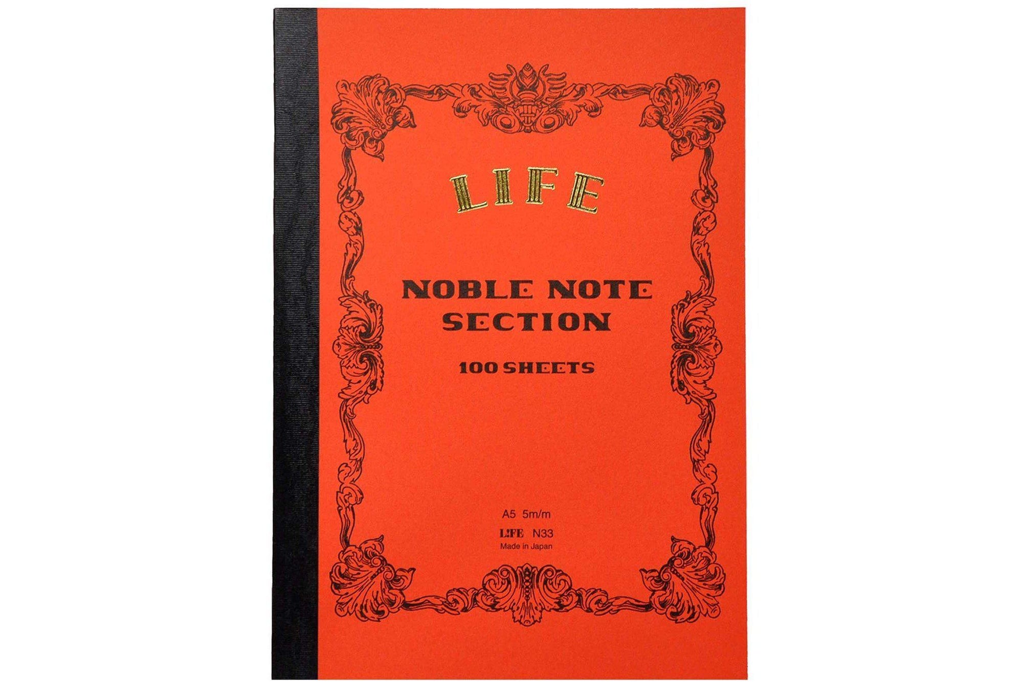 Life Noble Notebook - A5 - Graph - 200 Pages | Galen Leather