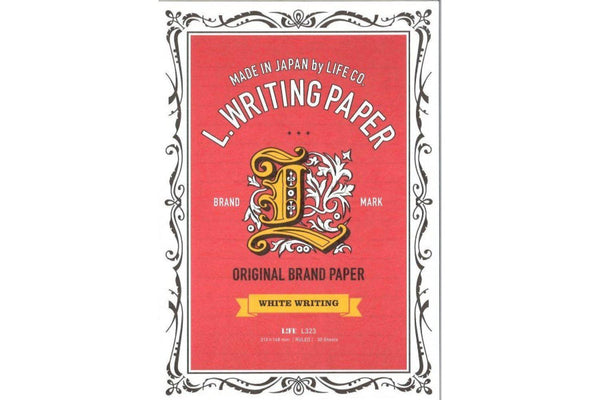 Life Writing Paper Notepad - A5 - White - 60 Pages | Galen Leather