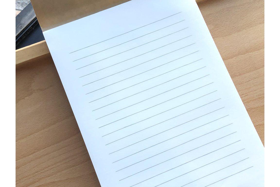 Life Writing Paper Notepad - A5 - White - 60 Pages | Galen Leather