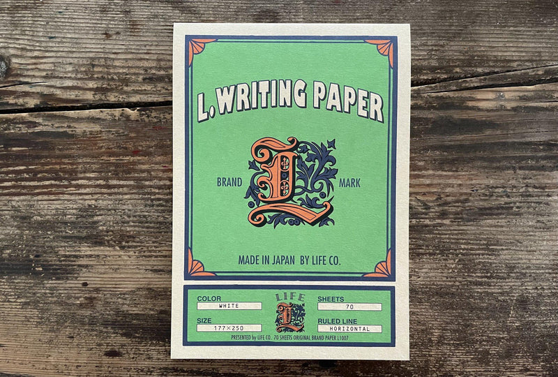 Life Writing Paper Notepad - A5 - White - 60 Pages | Galen Leather