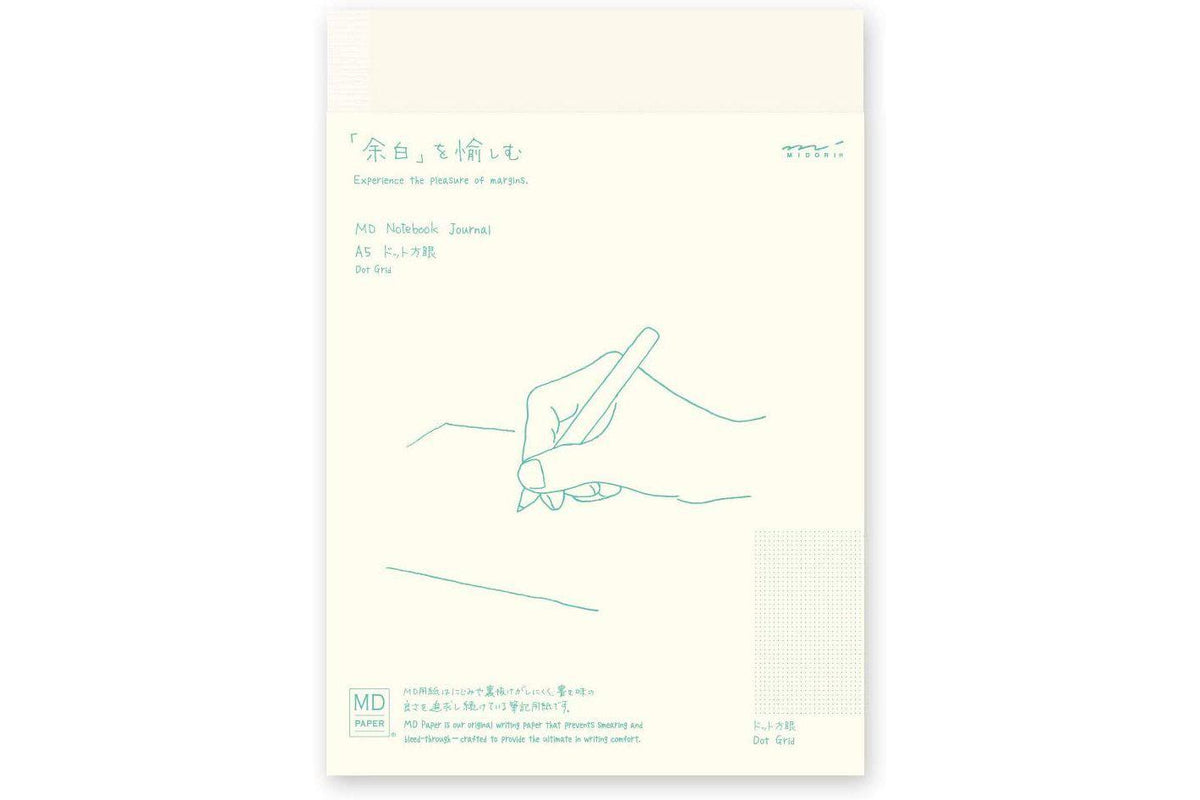Midori MD Notebook - A5 - Dot Grid - 192 Pages | Galen Leather