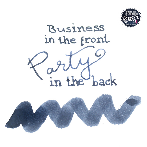 Akkerman Business in The Front Party In The Back Blue LE Ink | Galen Leather