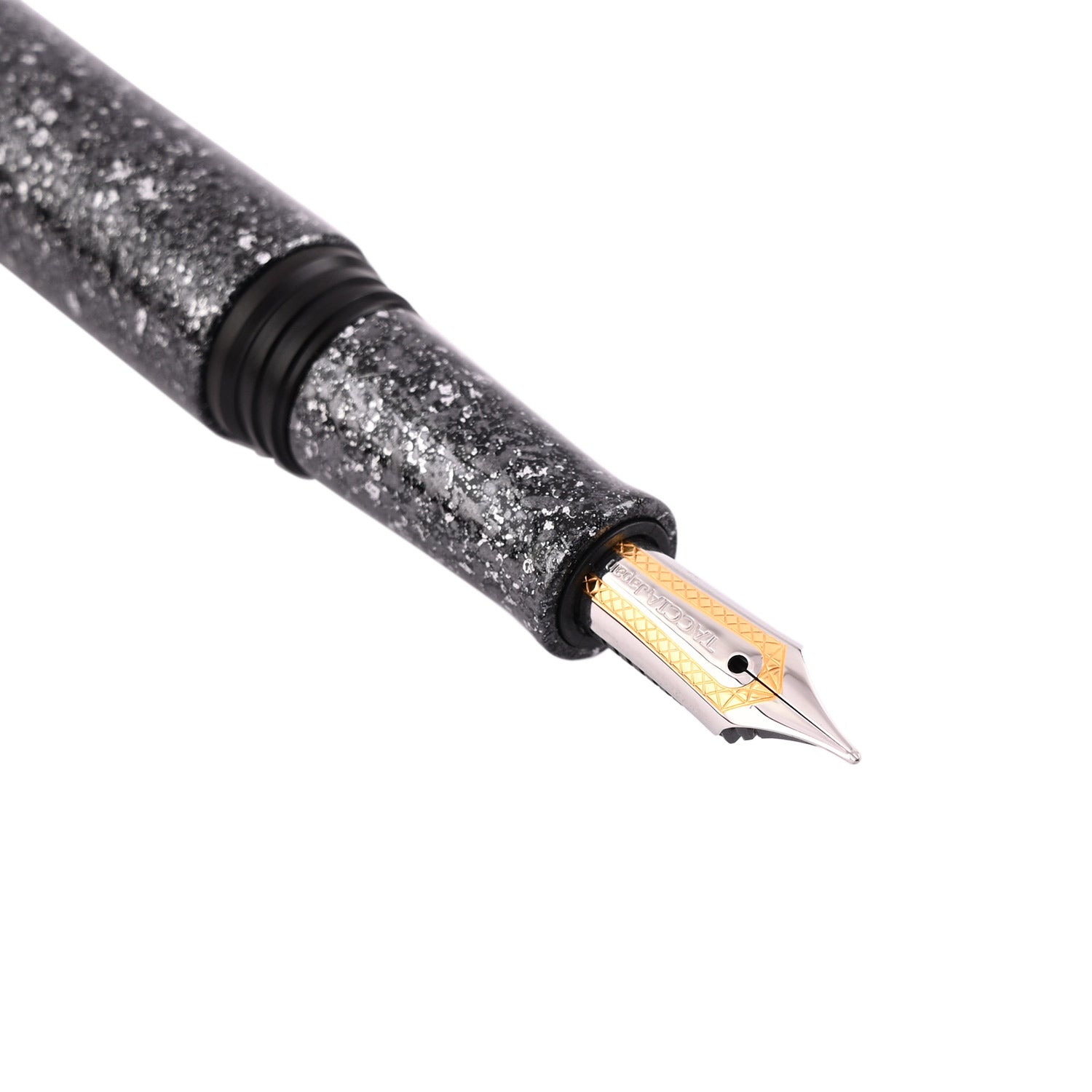 Taccia Granite Stone Fountain Pen - Black CT - Ebonite & Sailor Steel ...