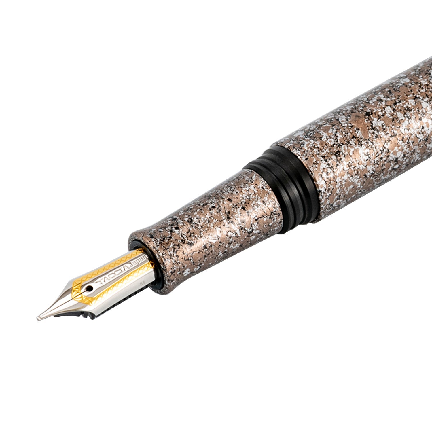 Taccia Granite Stone Fountain Pen - Brown GT - Ebonite & Sailor Steel ...