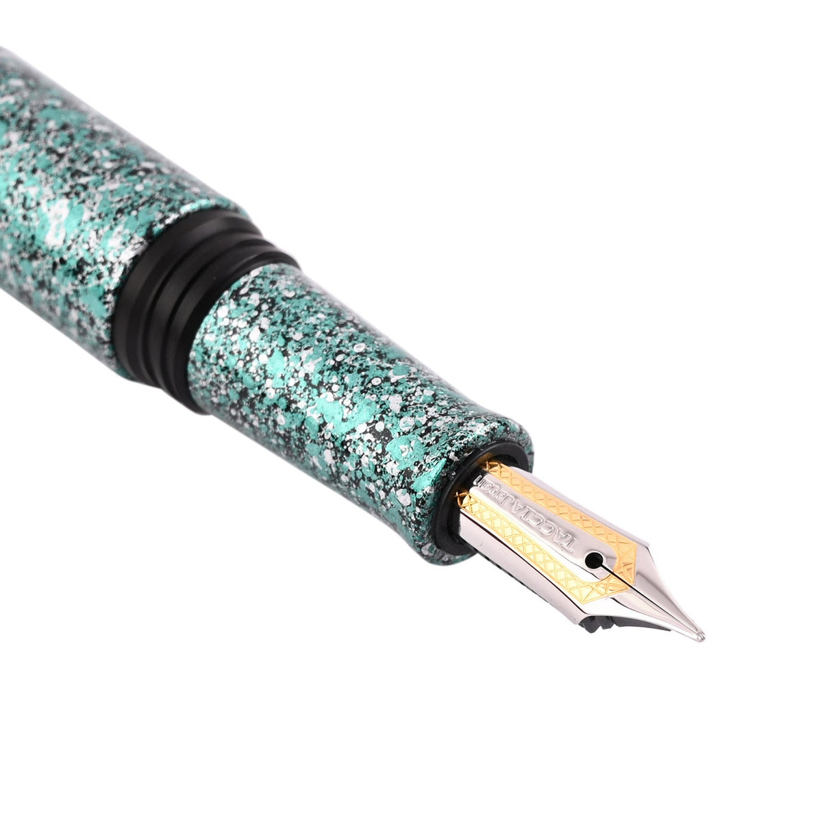 Taccia Granite Stone Fountain Pen - Green GT - Ebonite & Sailor Steel ...