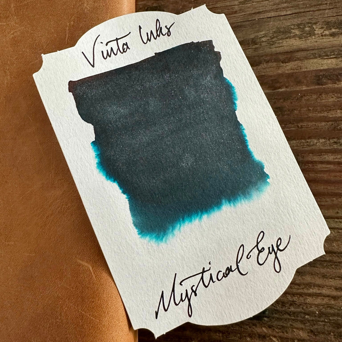 Vinta Pastel Blue Shimmer Julio 1991 Shimmer Ink - Galen Leather