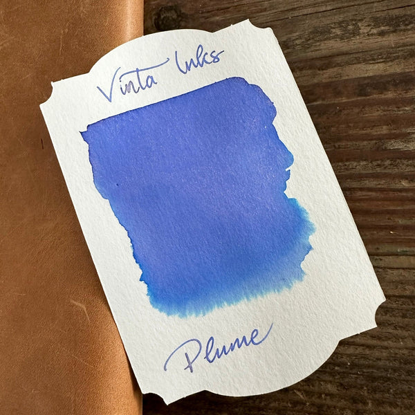 Vinta Pastel Blue Shimmer Julio 1991 Shimmer Ink - Galen Leather