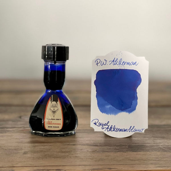 Akkerman 00 Royal Akkerman Blauw Fountain Pen Ink - Galen Leather