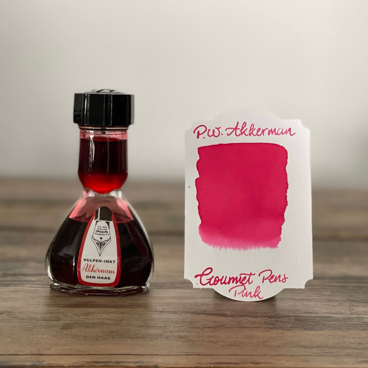 Akkerman Gourmet Pens Pink Fountain Pen Ink - Galen Leather