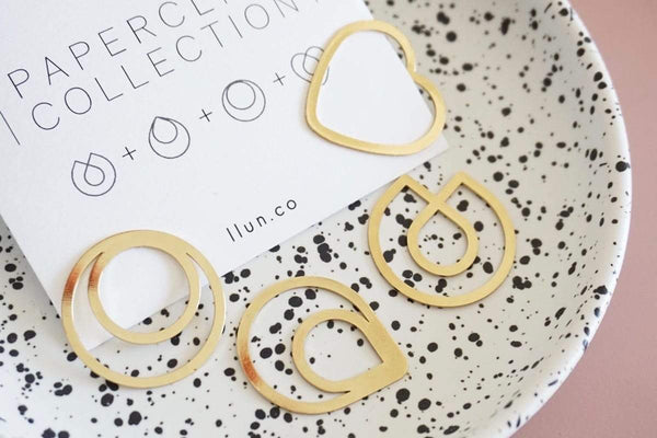 Brass Motif Paper Clips - 100% Handmade in Turkey - Galen Leather