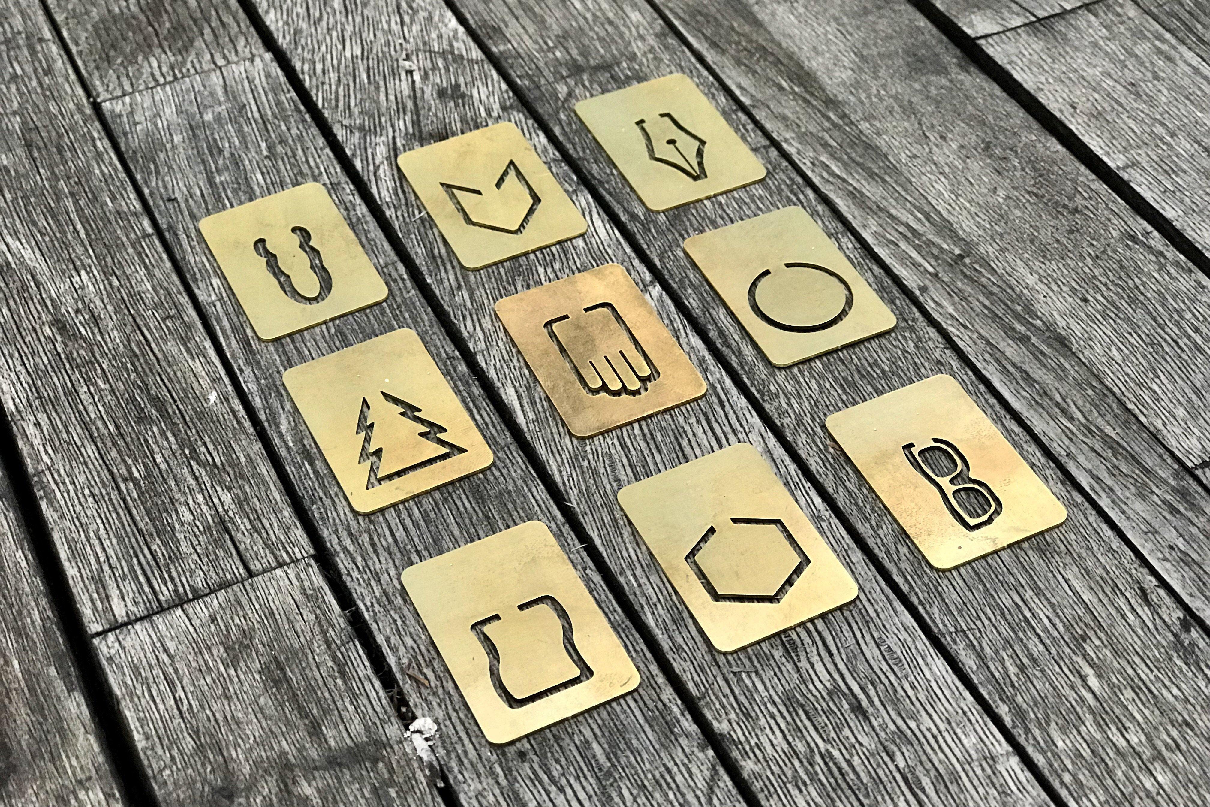 Fine Brass Paper Clip Set - 100% Handmade in Turkey - Galen Leather