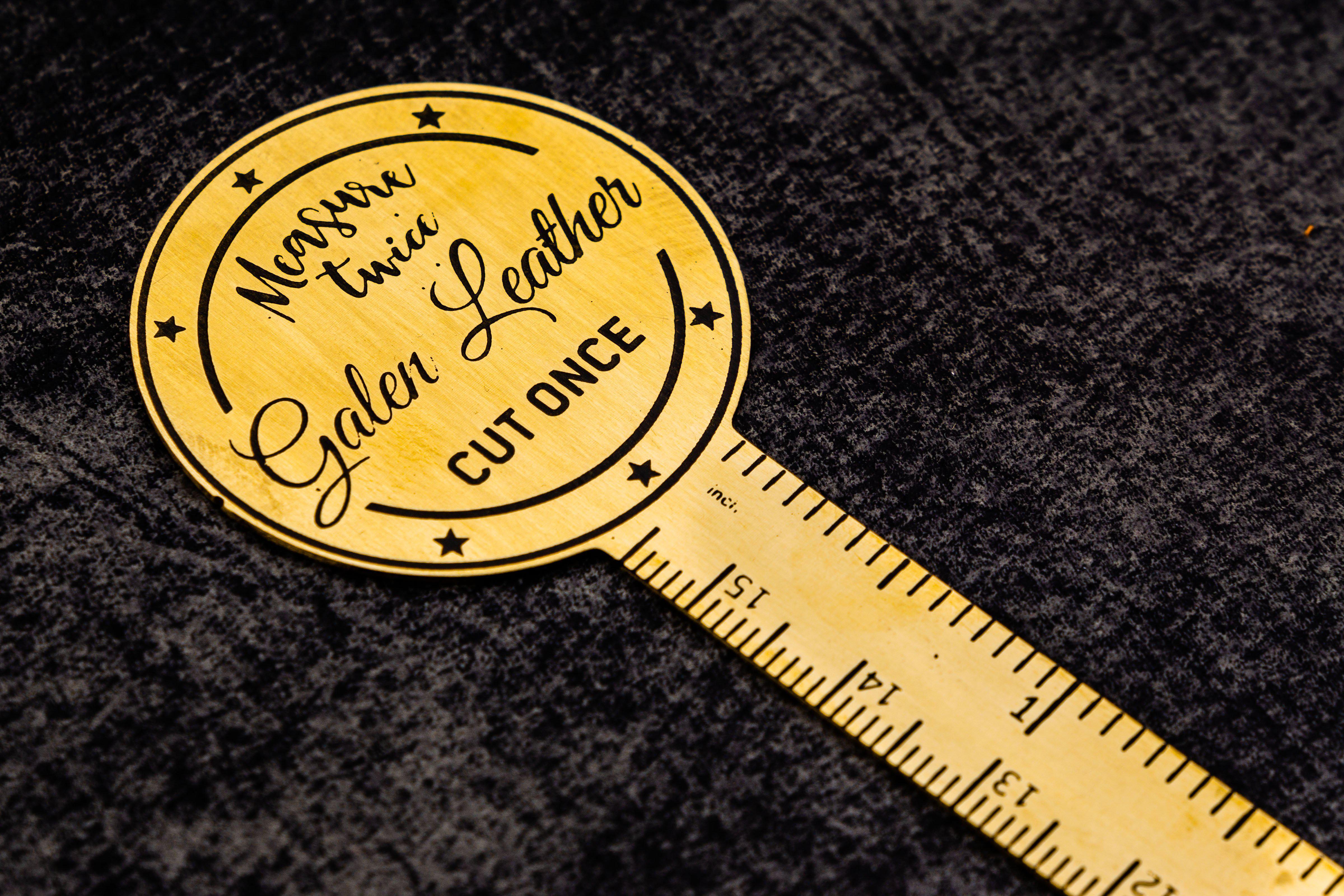 Brass Ruler & Letter Opener | Galen Leather