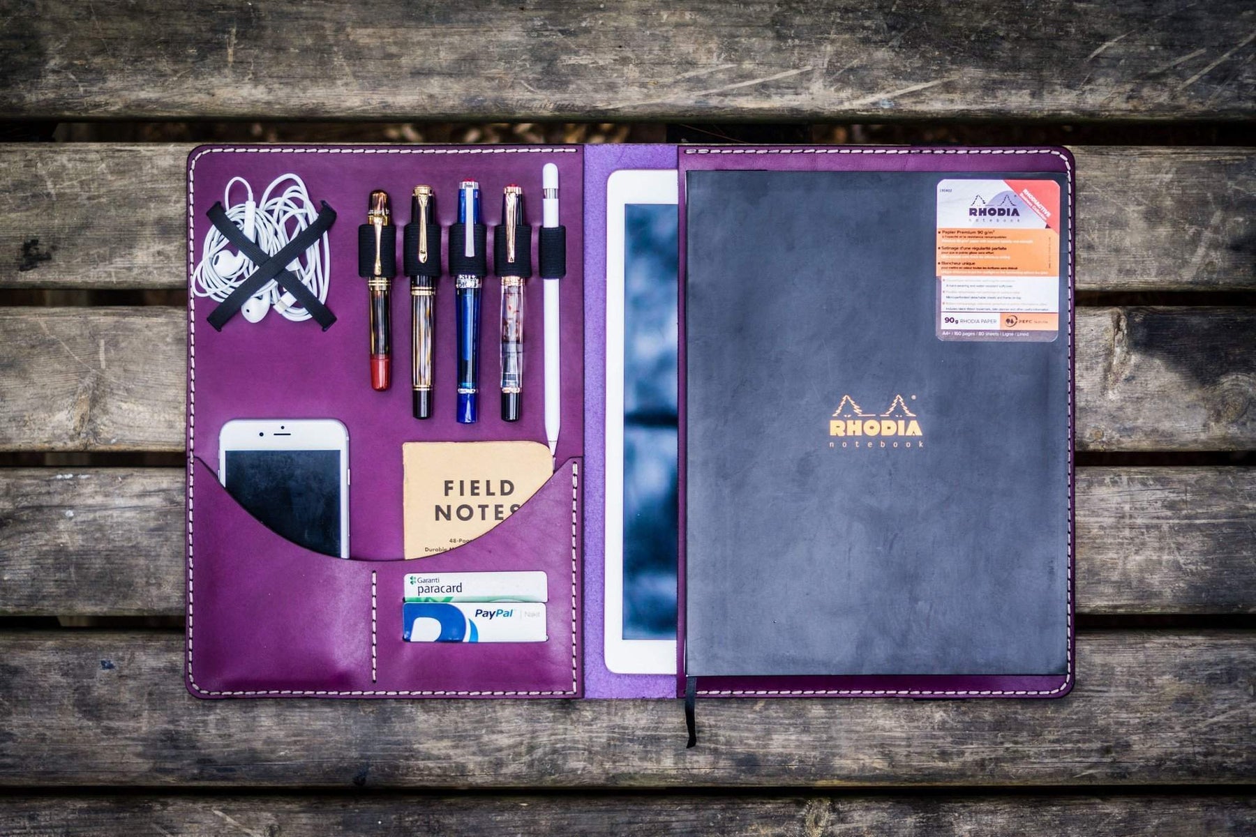 Custom Leather Padfolio w/ Monogramming - Galen Leather