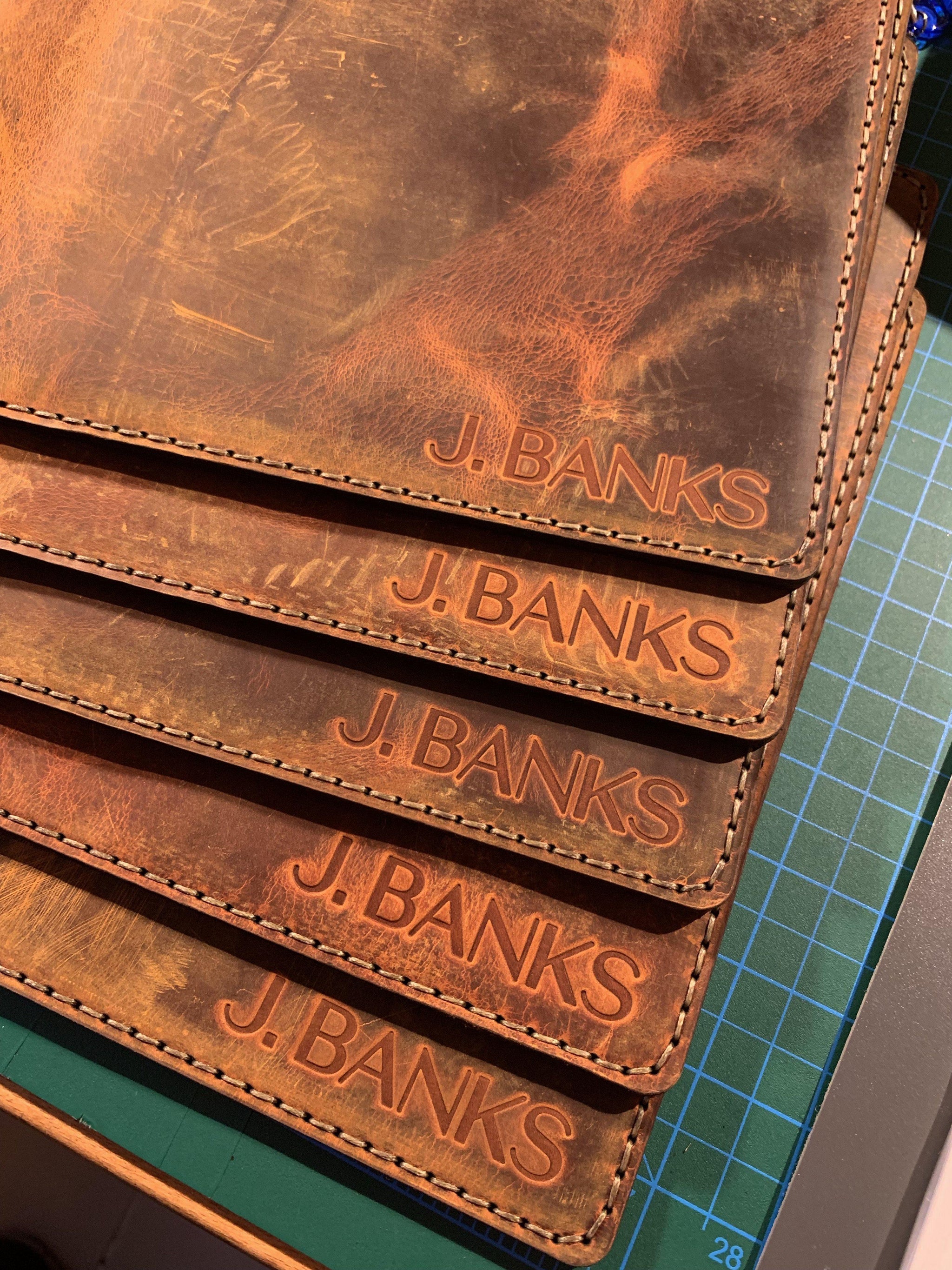 Leather Emboss For Corporate Orders - Imprint a Logo | Galen Leather