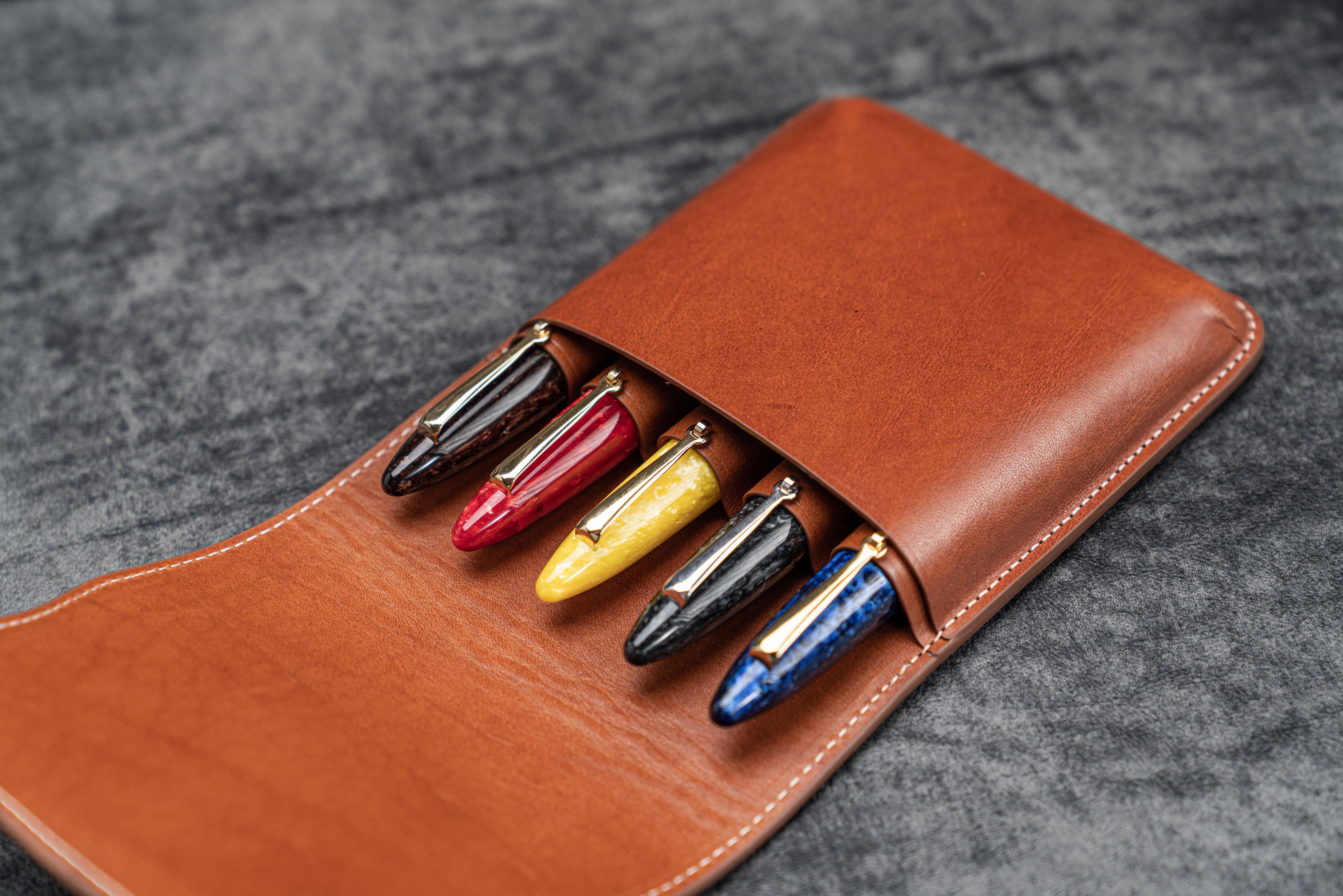 Leather Flap Pen Cases - Handmade in Turkey - Buy Online Galen Leather